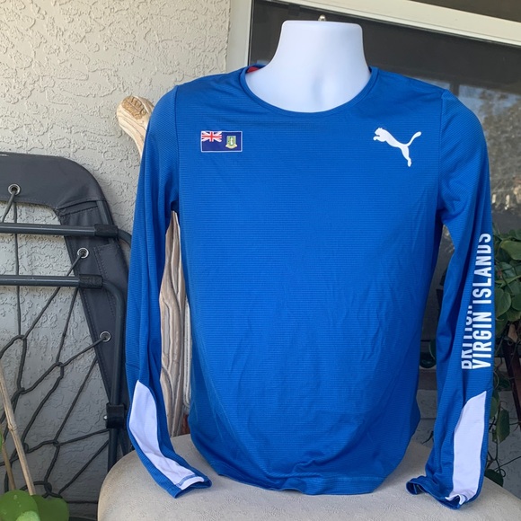 Puma | Shirts | Puma British Virgin Islands Royal Blue Performance Top ...